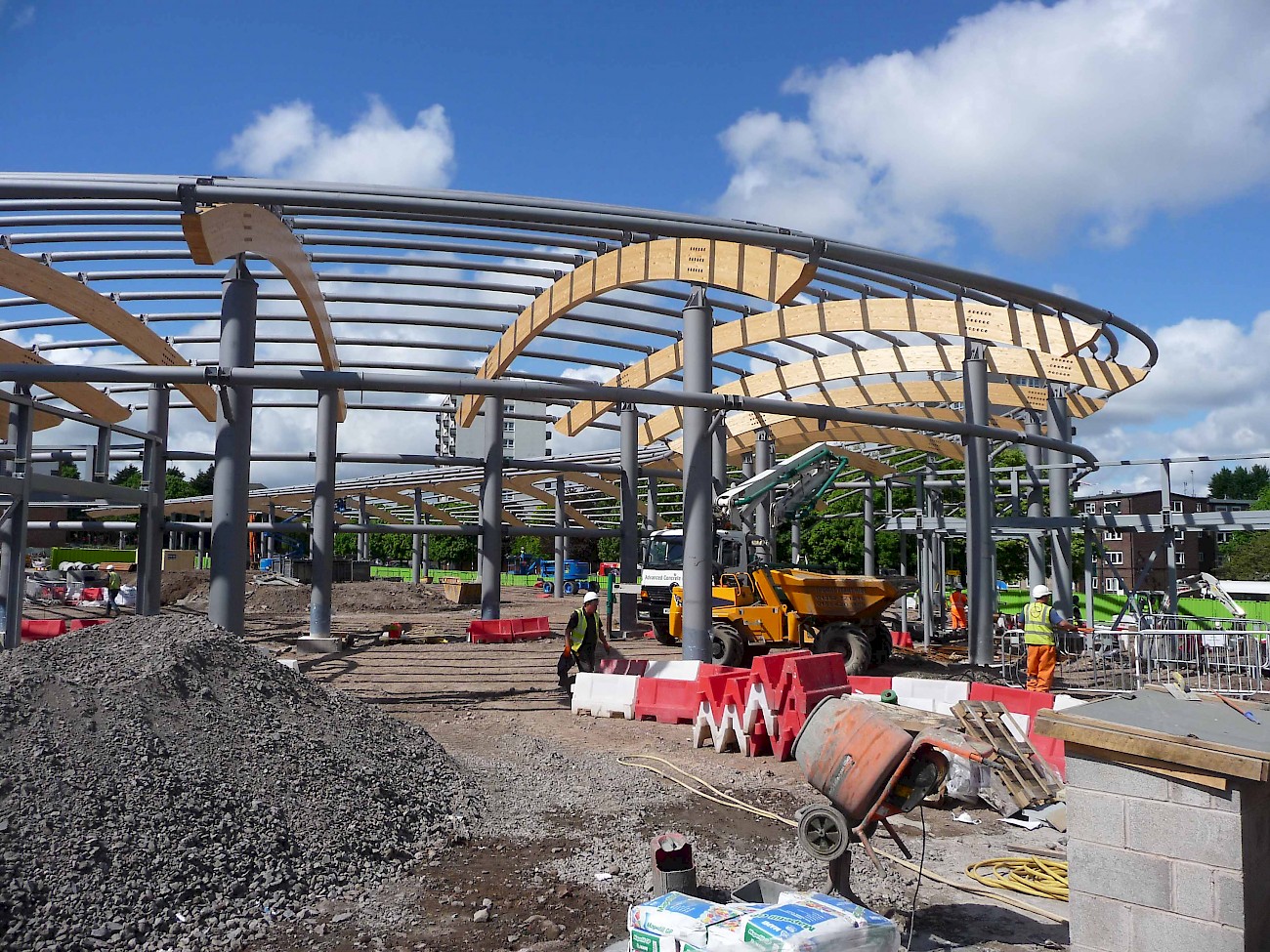 Chester Bus Station takes shape on site → Jefferson Sheard Architects